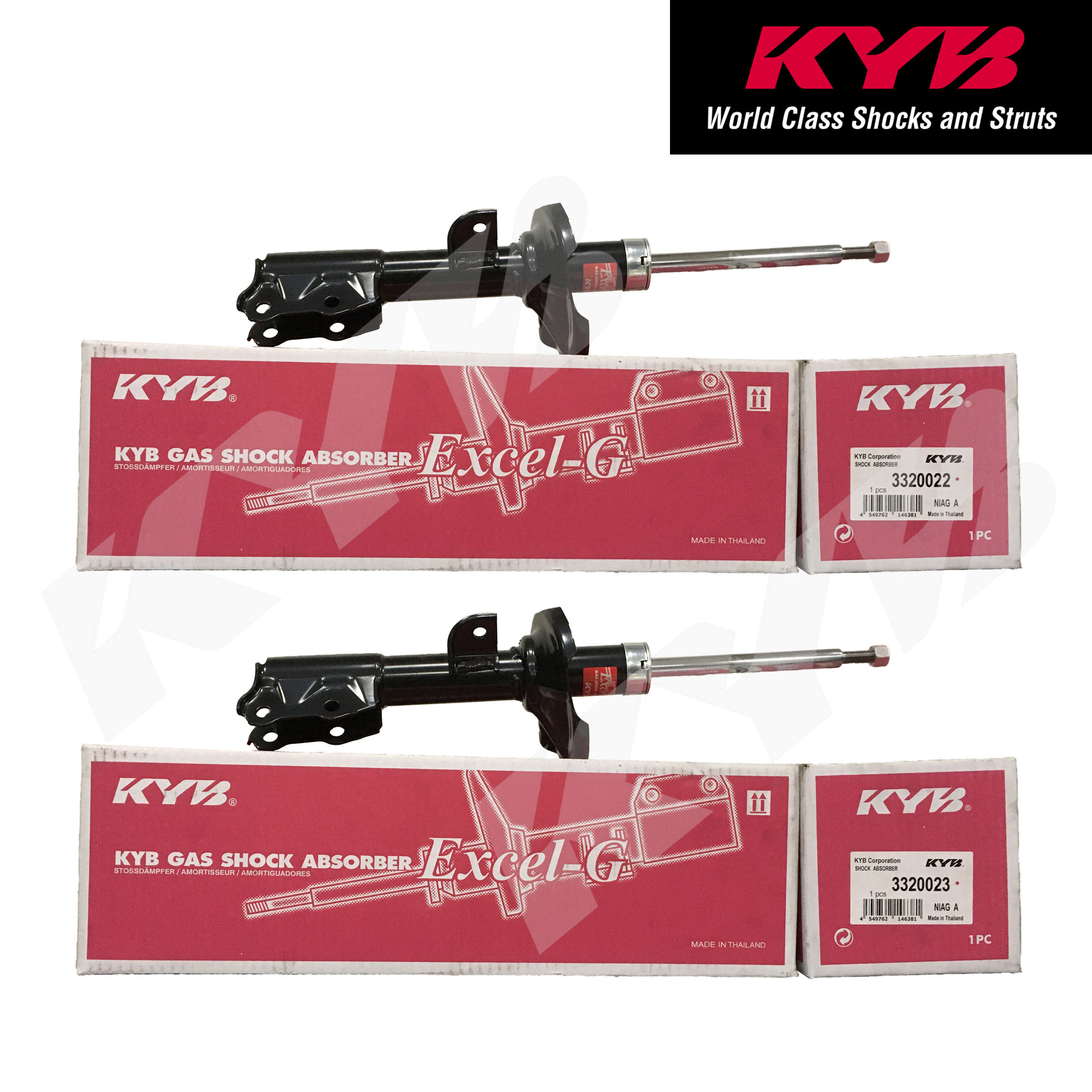 KYB 3320022/3320023 for Suzuki Celerio 2015 - 2018 Set of 2 Front Gas ...