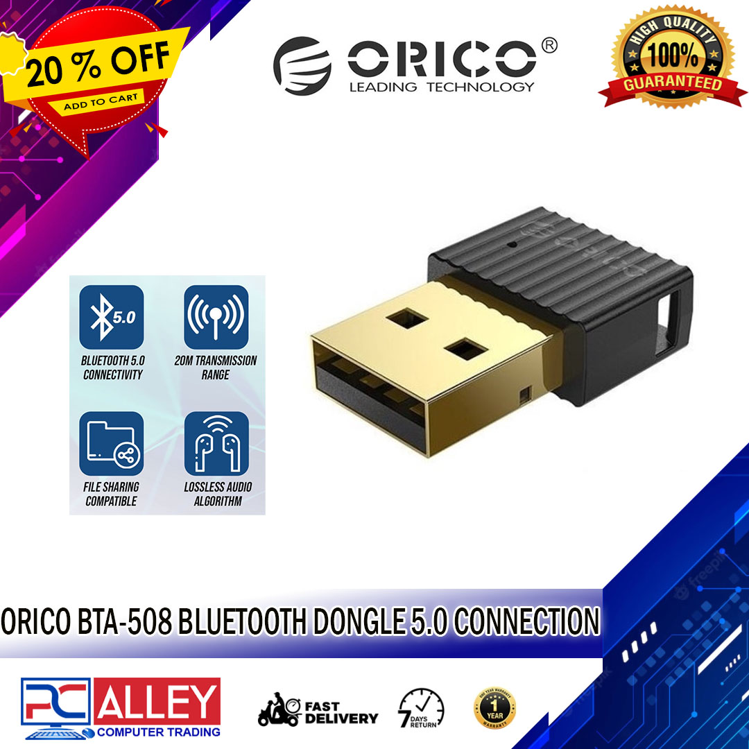 ORICO 5.0 USB BLUETOOTH ADAPTER/RECEIVER l BLUETOOTH DONGLE FOR DESKTOP ...
