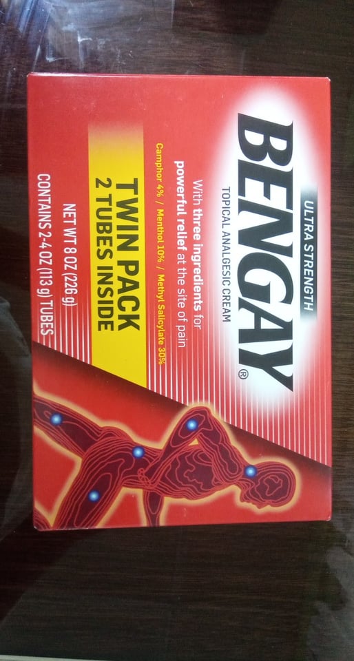 Bengay Ultra Strength Pain Relieving Topical Analgesic Cream Twin Pack ...