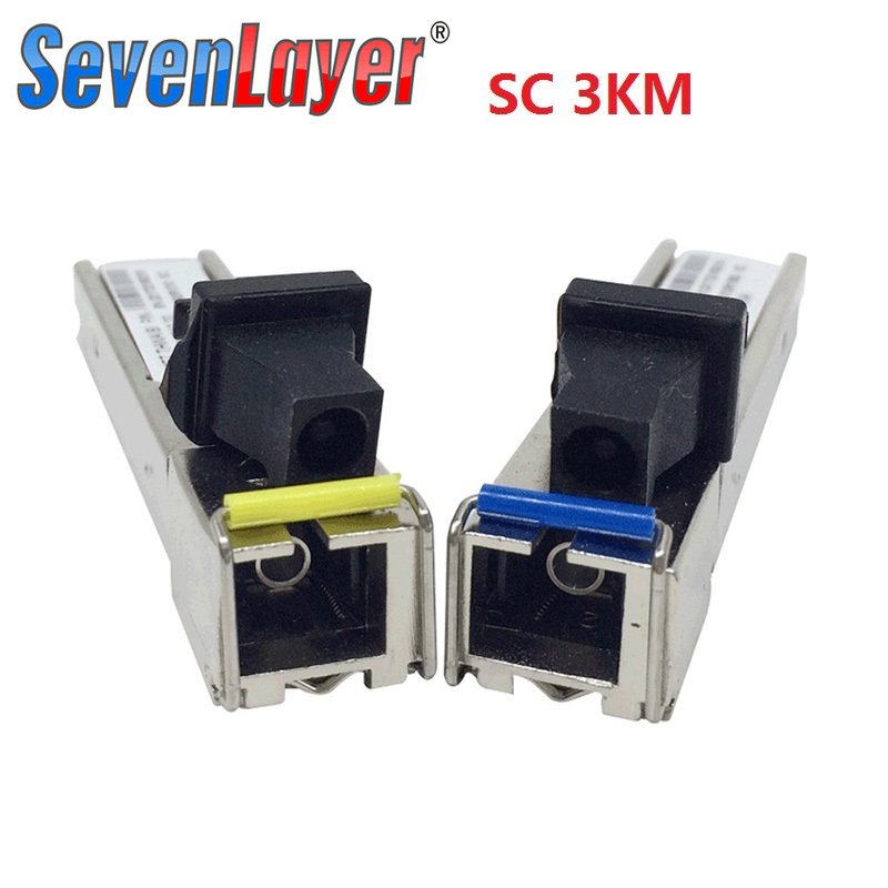 1Pair SC/LC 3/5/20KM GBIC 1.25G SFP Module Switch Ethernet Fiber Optic ...