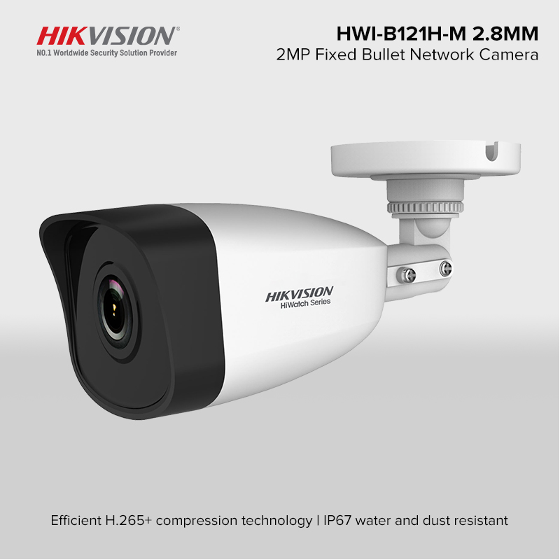 Hikvision HWI-B121H-M 2.8MM 2MP IR Fixed Network Bullet Camera ...