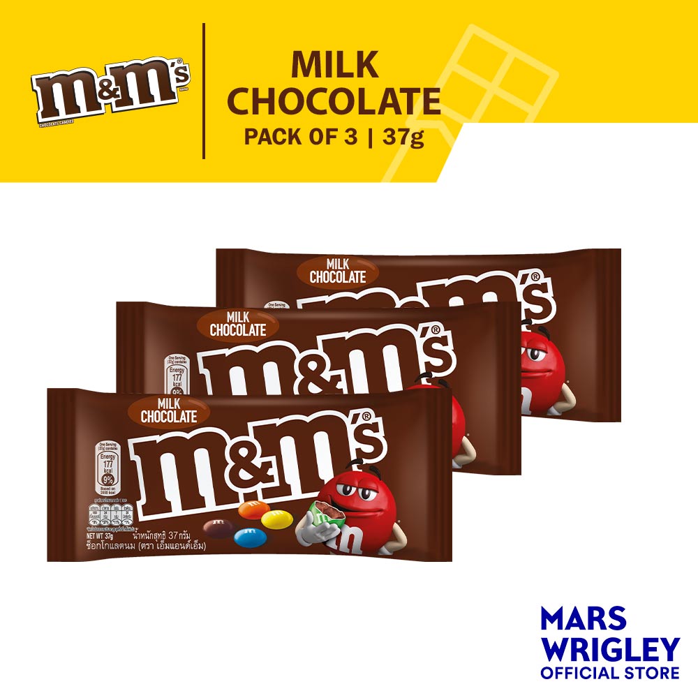 M&M's® Milk Chocolate 37g (Pack of 3) | Imported Chocolates | Chocolate ...