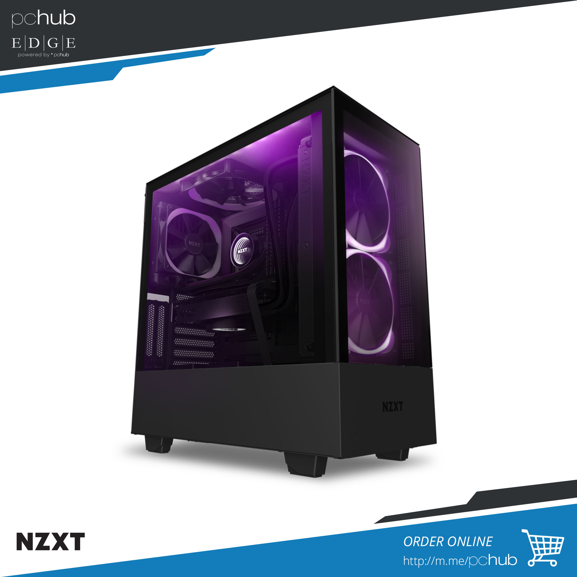 NZXT H510 Elite Smart TG, Matte black, ATX, 4x140mm, USB3 1C 1A, pn: CA ...