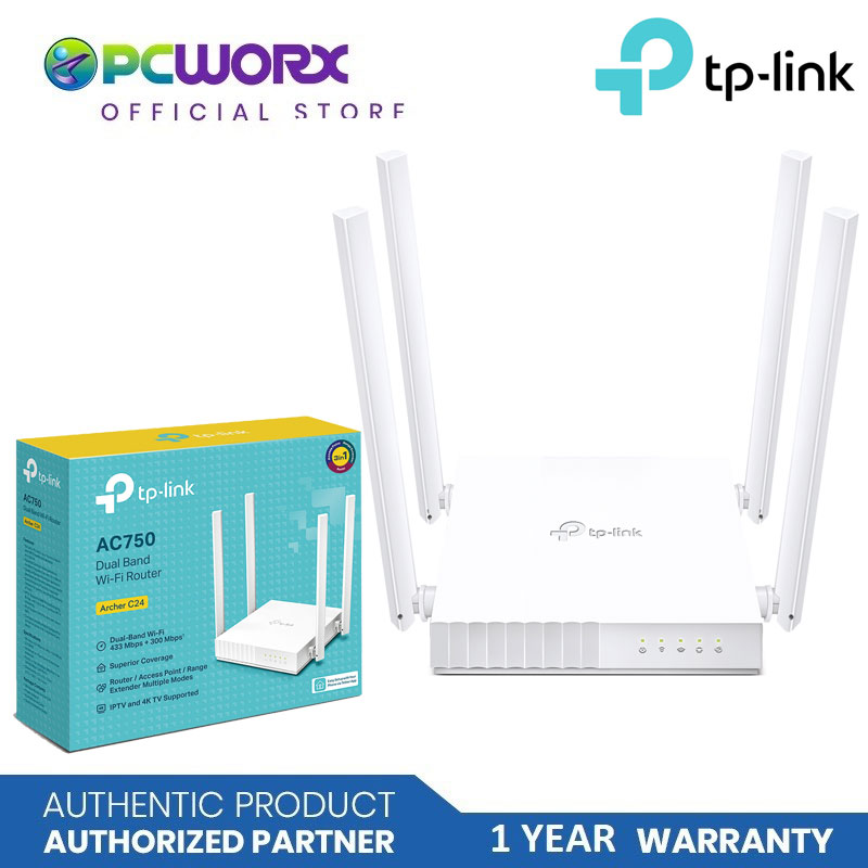 TP-Link Wifi Router Archer C24 AC750 Dual Band Wi-Fi Router | Lazada PH