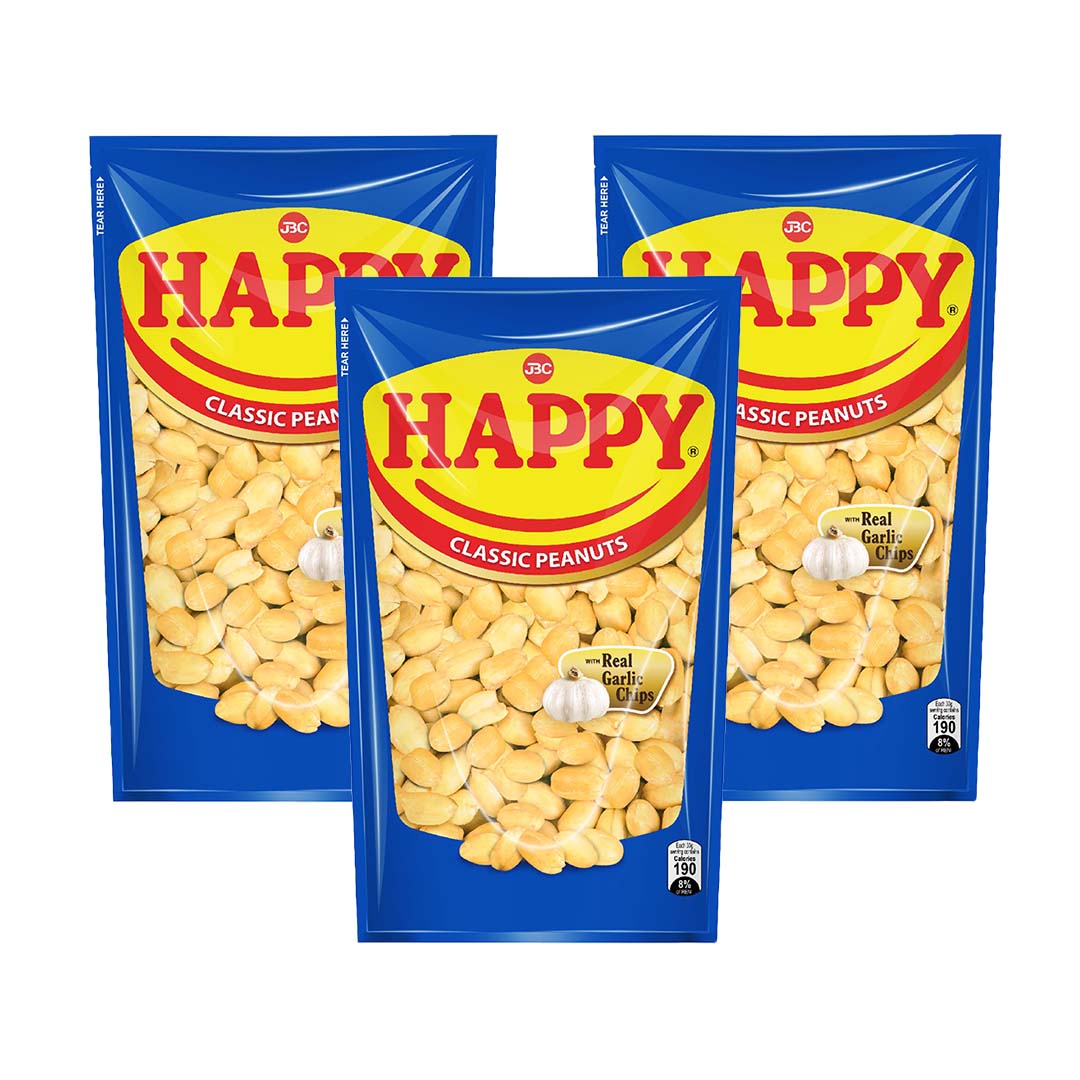 Happy Peanuts Garlic 100g x 3 | Lazada PH