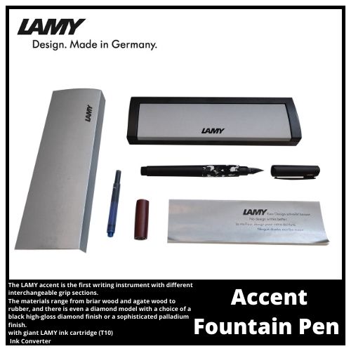 LAMY Accent Black Fountain Pen - German Quality (CLEARANCE SALE ...