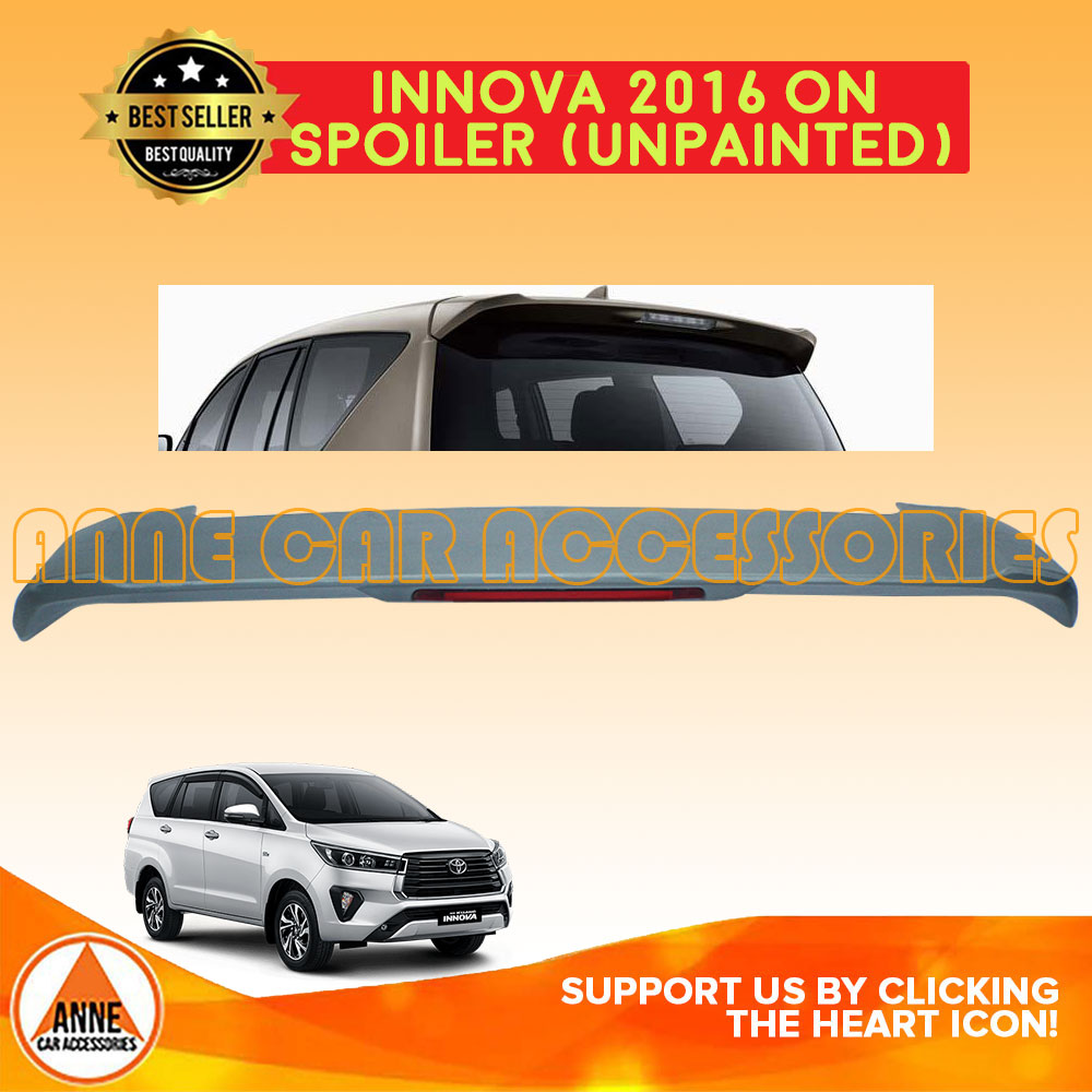 High Quality Unpainted Spoiler for Toyota Innova V G J E 2012 - 2023 ...