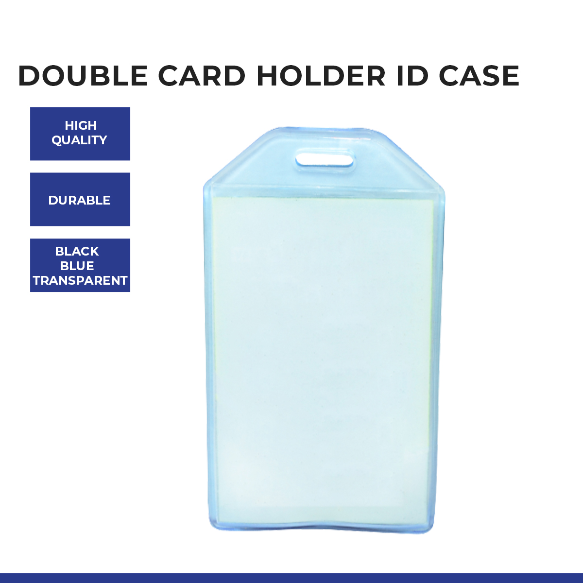 Double Sided ID Card Holder (5 Pcs set) /Two-Sided Silicon Vertical ...