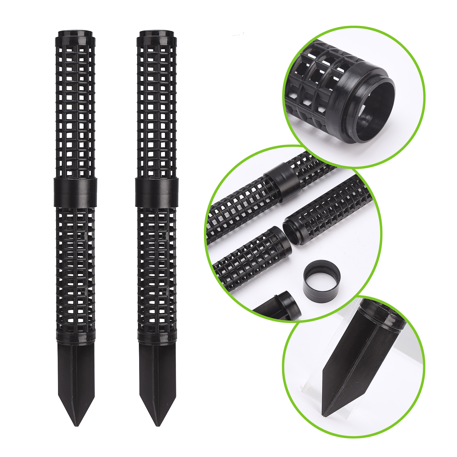 [eforcelxt] 8PCS Moss Poles For Climbing Plants - Stackable Black ...