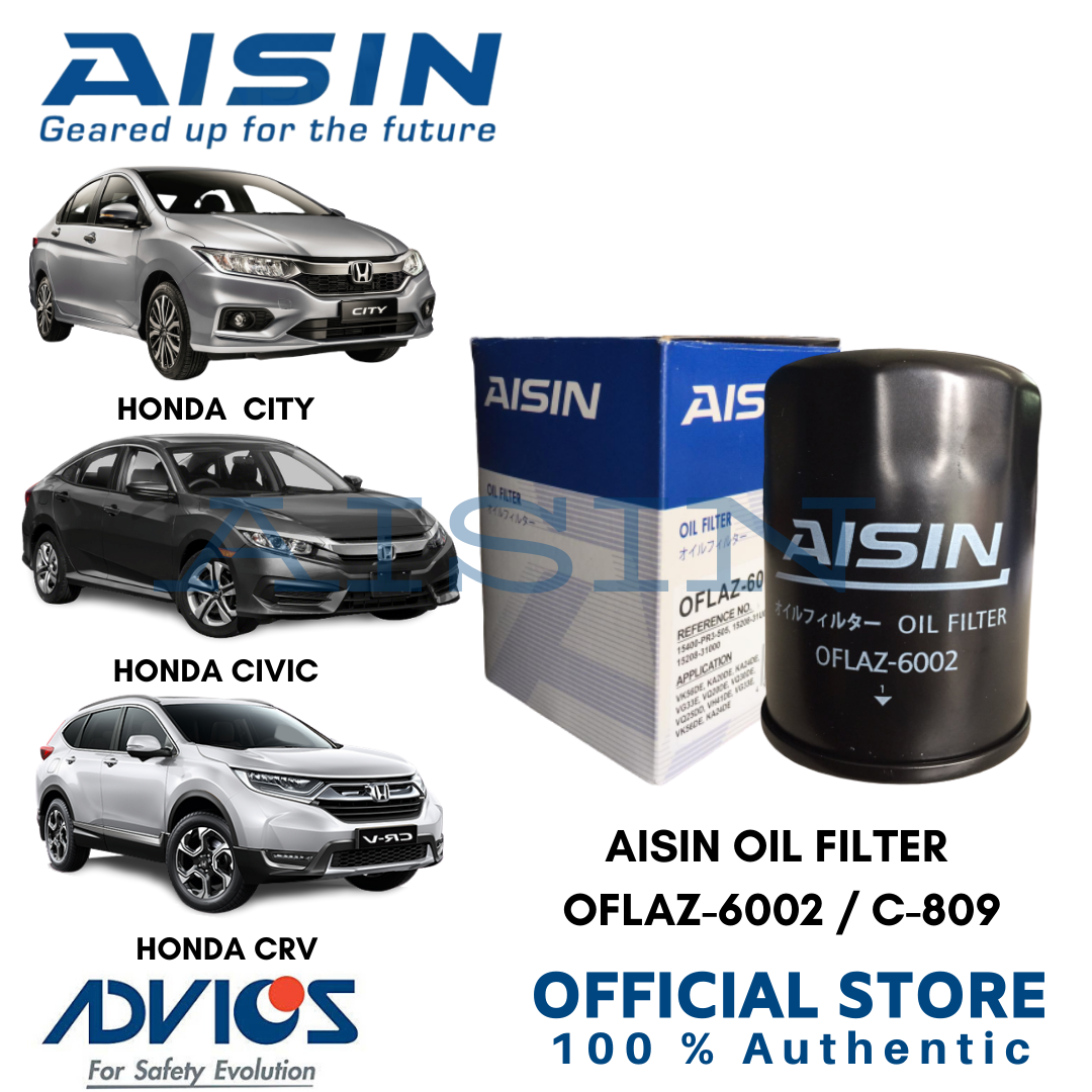 AISIN Oil Filter for Honda CITY, Honda CIVIC & Honda CR-V (OFLAZ-6002/C ...
