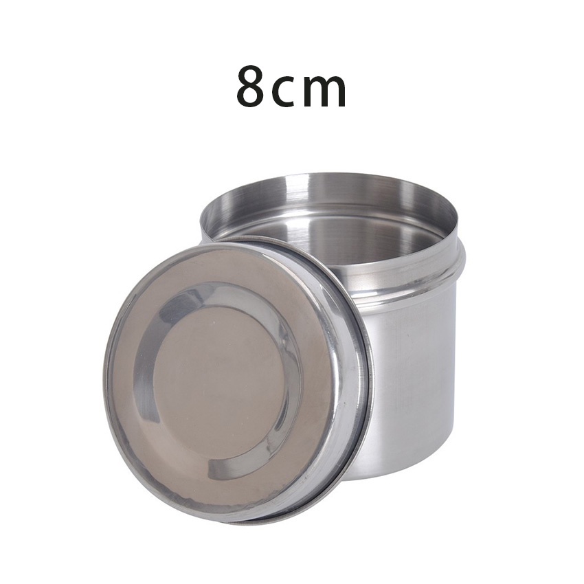 8/10CM Medical Alcohol Cotton Ball Swab Canister Box 201 Stainless ...