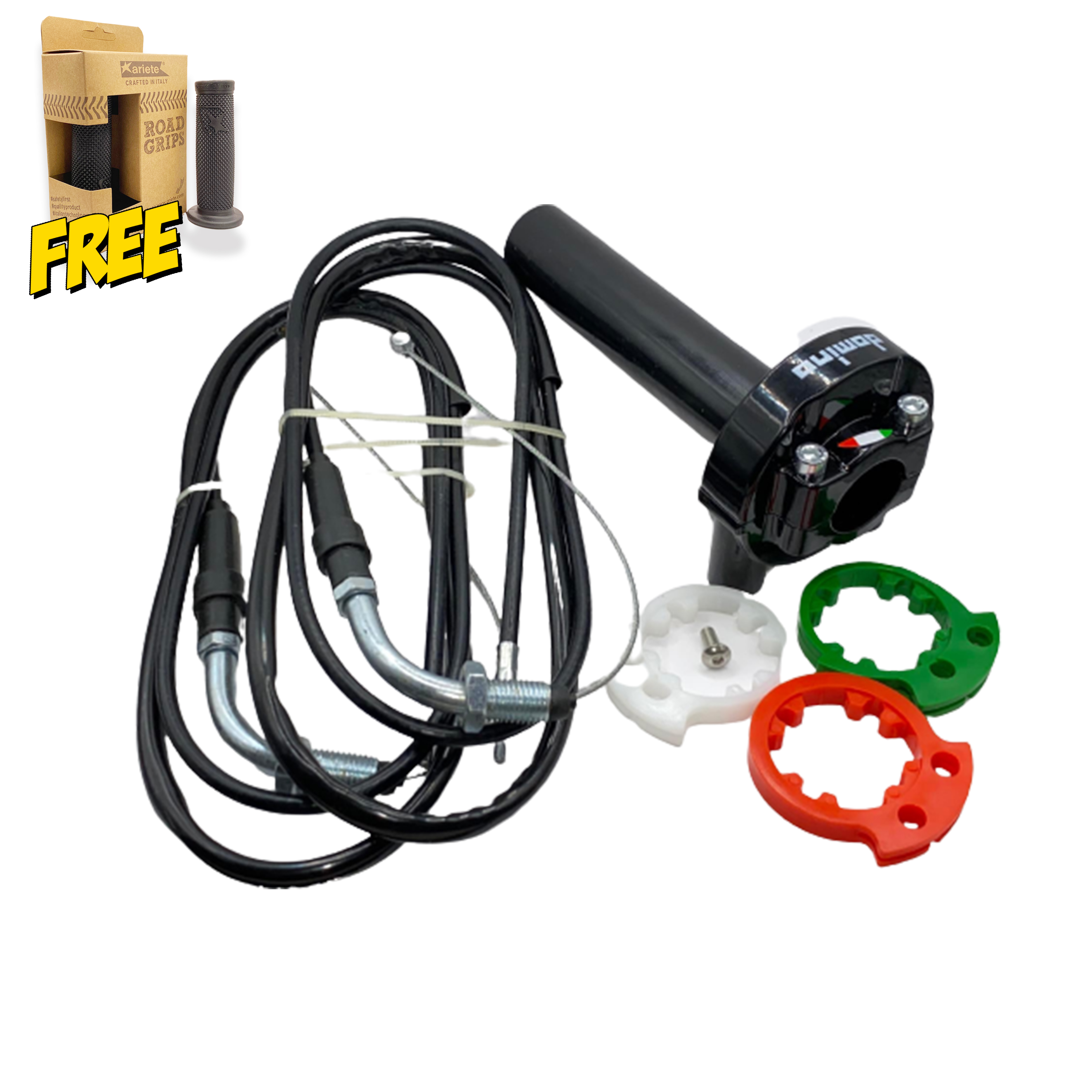 YAMAHA AEROX V2 BUNDLE DOMINO QUICK THROTTLE SET WITH CABLE AND FREE ...