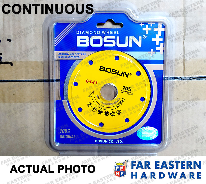 BOSUN Diamond Cutting Disc 4" Ultra Thin Turbo / Segmented | Lazada PH