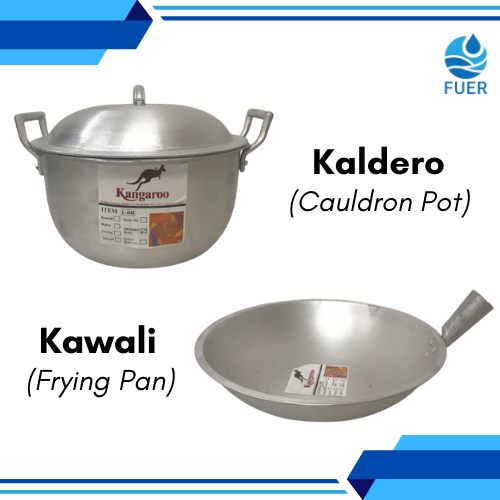 Aluminum Pan Kawali Frying Pan/Double Handle Kaldero Cauldron | Lazada PH