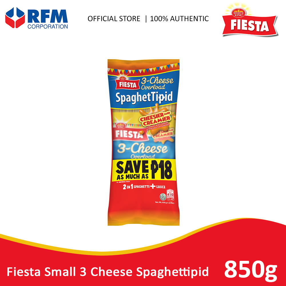 Fiesta Small 3 Cheese Spaghettipid 850g | Lazada PH