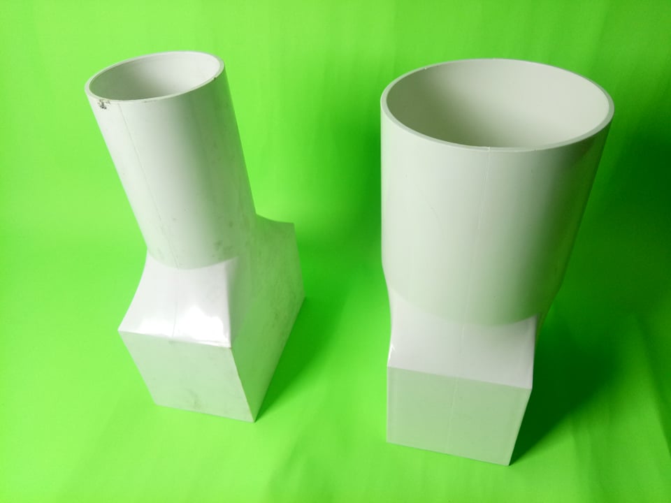 Atlanta square to round 2.5x4" to 3" round pipe | Lazada PH