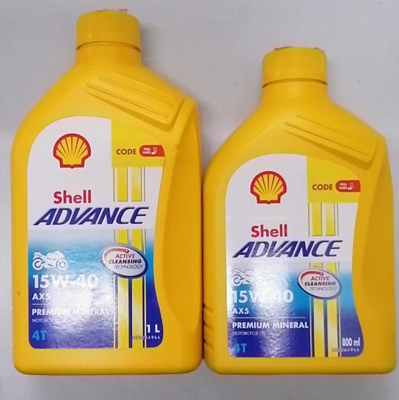 Shell ADVANCE AX5 15W-40 1L (403-001)/800ML(403-008) | Lazada PH