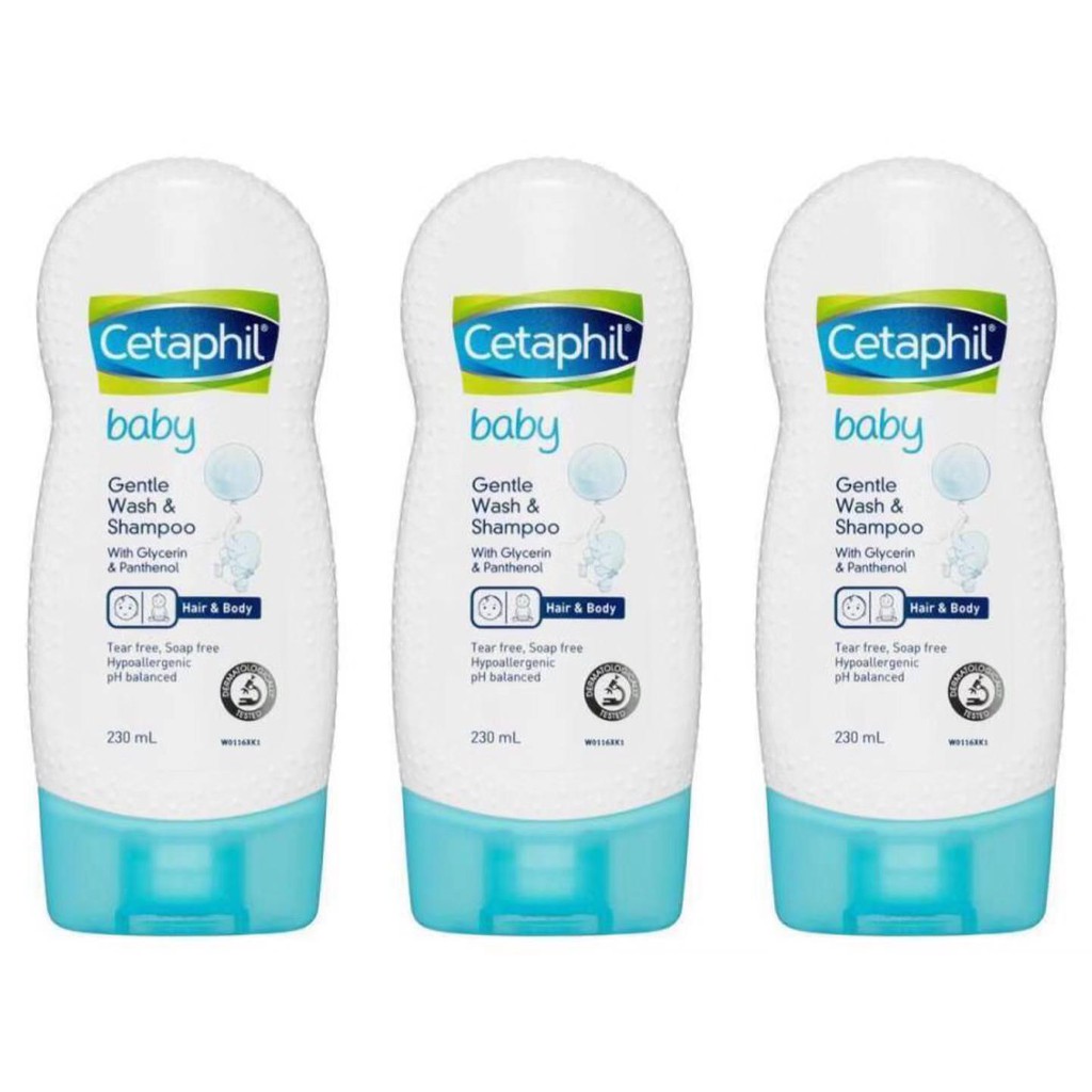 Explosive models Set of 3 Cetaphil Baby Gentle Wash And Shampoo 230ml ...