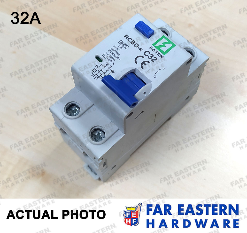 KOTEN RCBO R Electrical Safety Breaker 1P + Neutral 1P+N 20A | 32A | 63A | Lazada PH