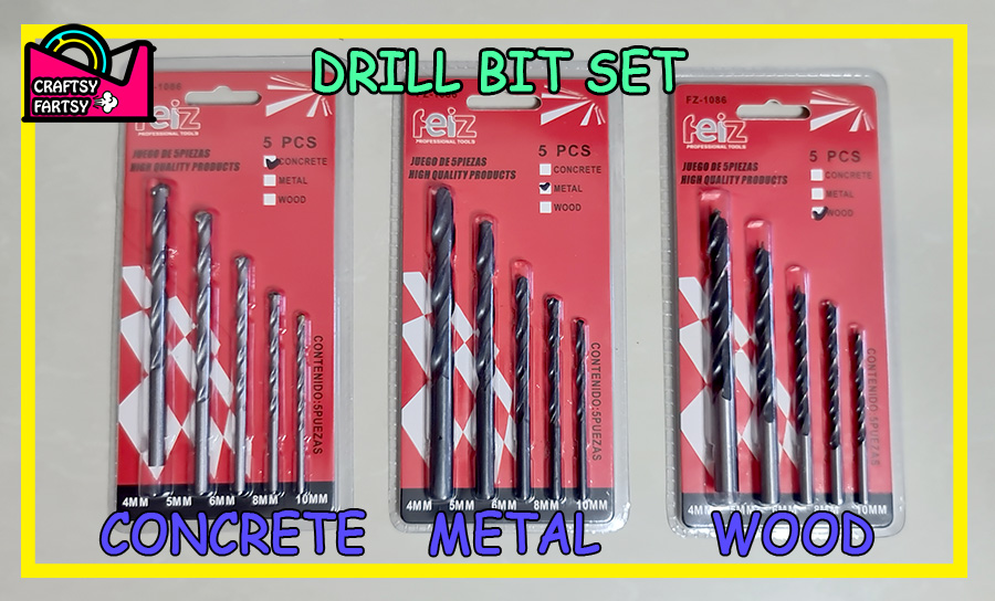 (PER SET) Faiz Drill Bit Set for Wood, Concrete and Metal | Lazada PH