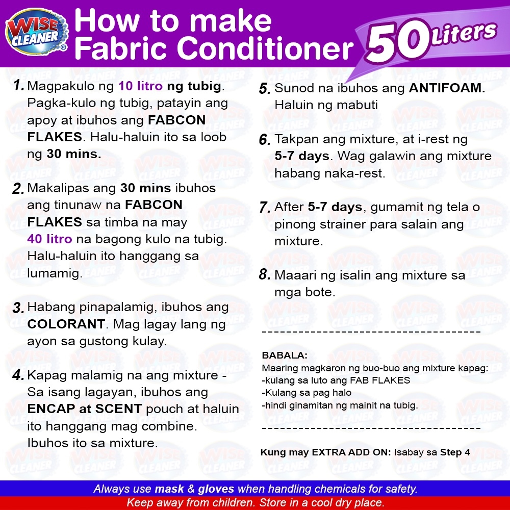 FABCON DIY KIT - WISE CLEANER | Lazada PH