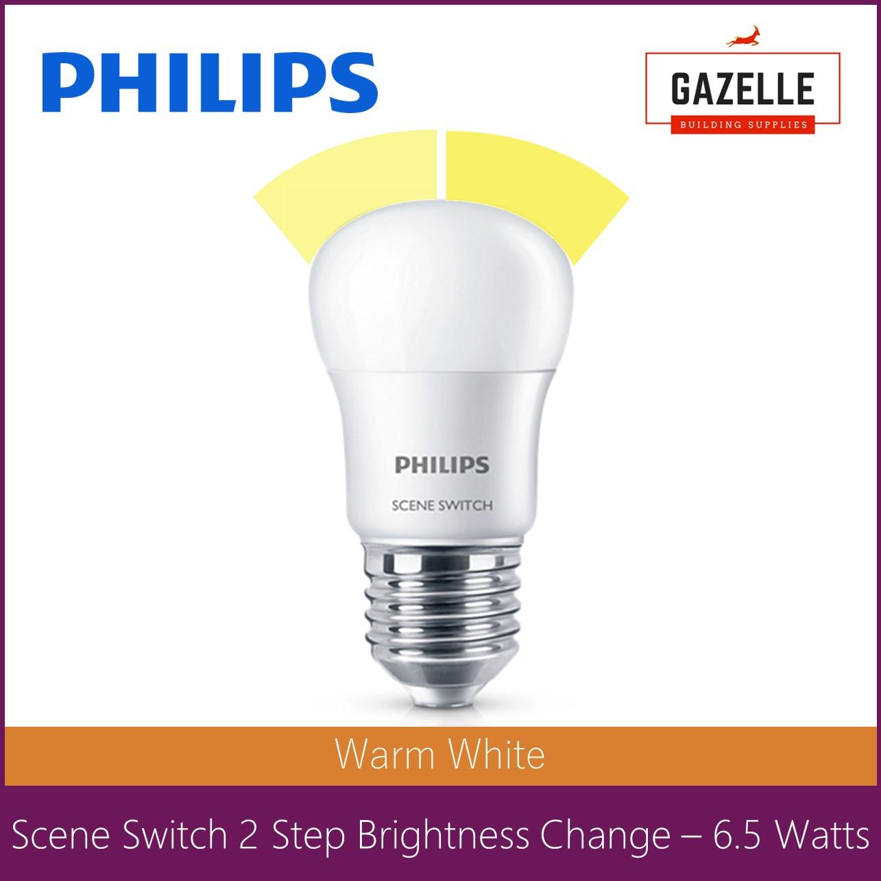 Philips Scene Switch 2 Step Brightness Change - 6.5 Watts E27 ...