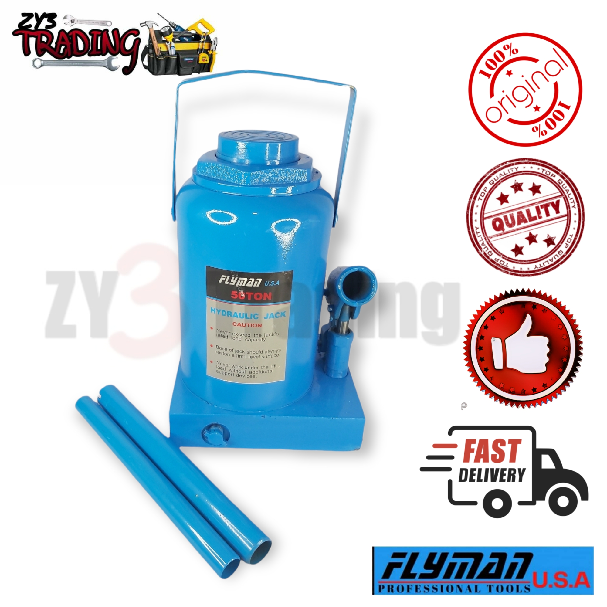 Fyman USA Hydraulic Jack 50 Ton ( Bottle Type ) | Lazada PH