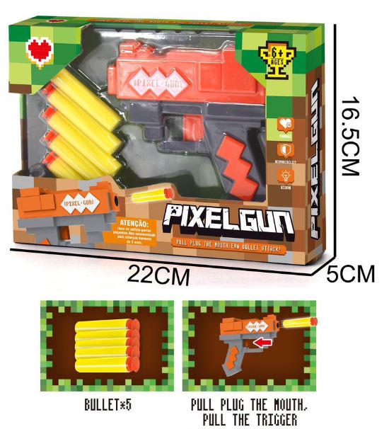 HYL Toys Children's Nerf Pixel Shooting Blaster Gun Toys | Lazada PH