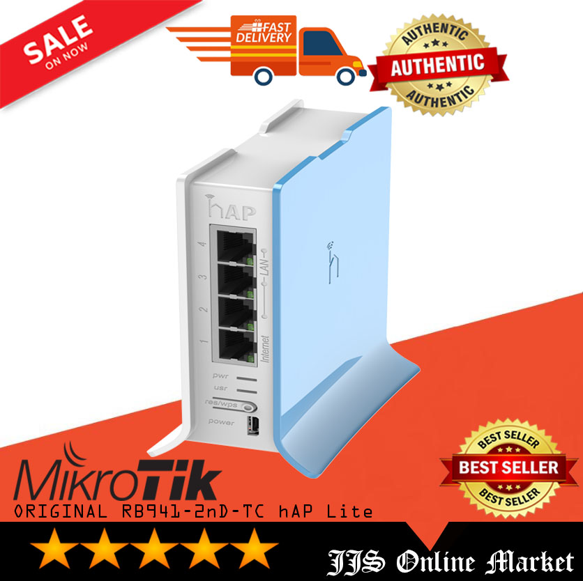 ORIGINAL Mikrotik RB941-2nD-TC hAP Lite SOHO Router haplite | bandwidth ...