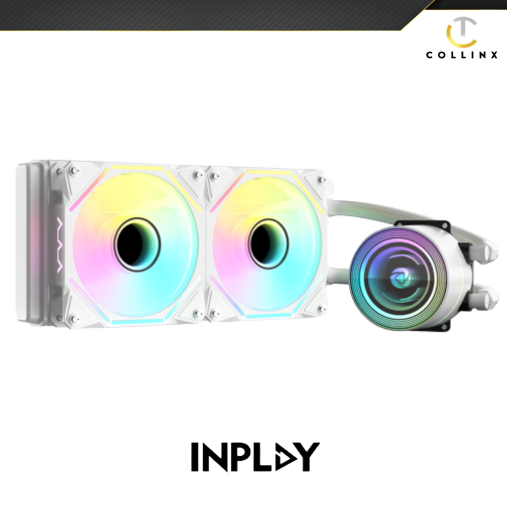 InPlay Seaview 240 AIO - Dual Fan RGB CPU Cooler | Black White | Water ...