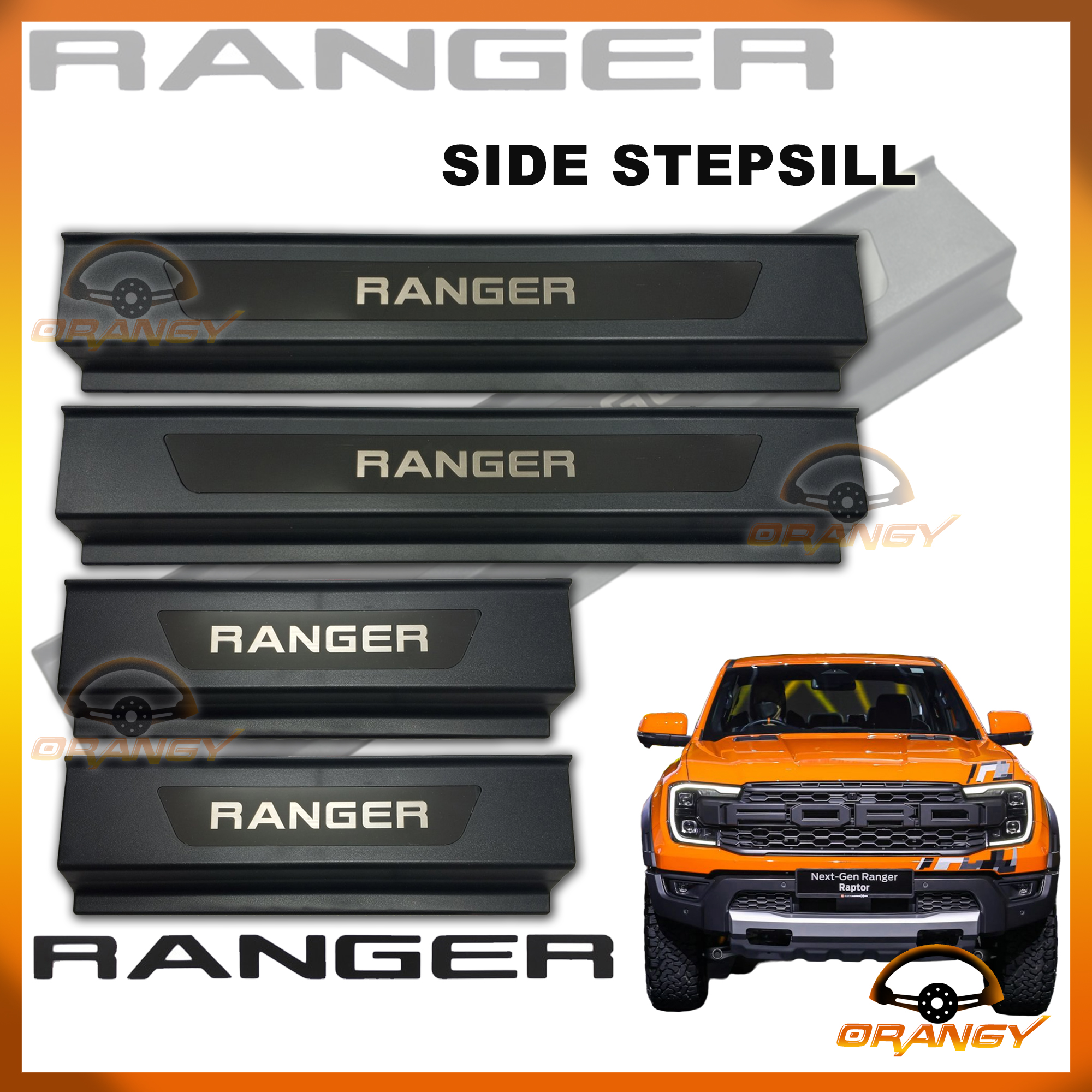 Ford Ranger 2023 OEM Side Stepsill / Step sill In and Out ( car ...