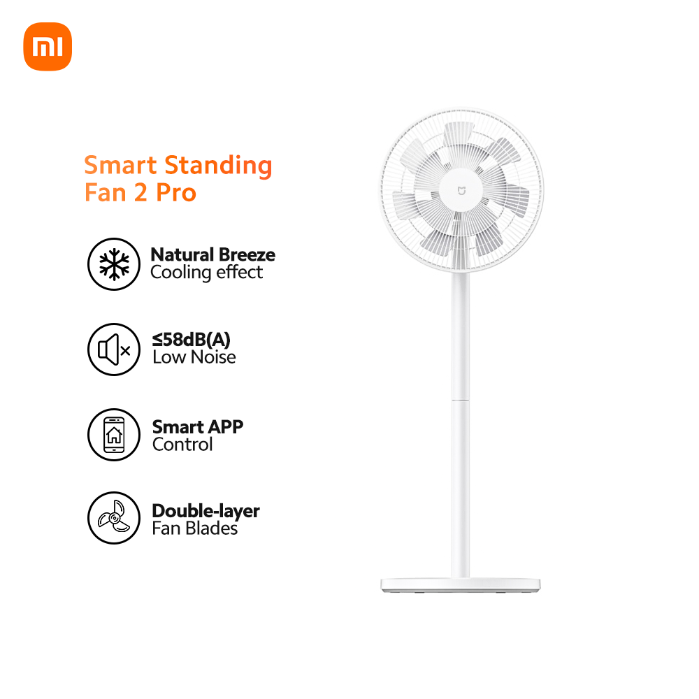 Xiaomi Smart Standing Fan 2 Pro Dual Fan Blades Wireless & Portable 140 ...