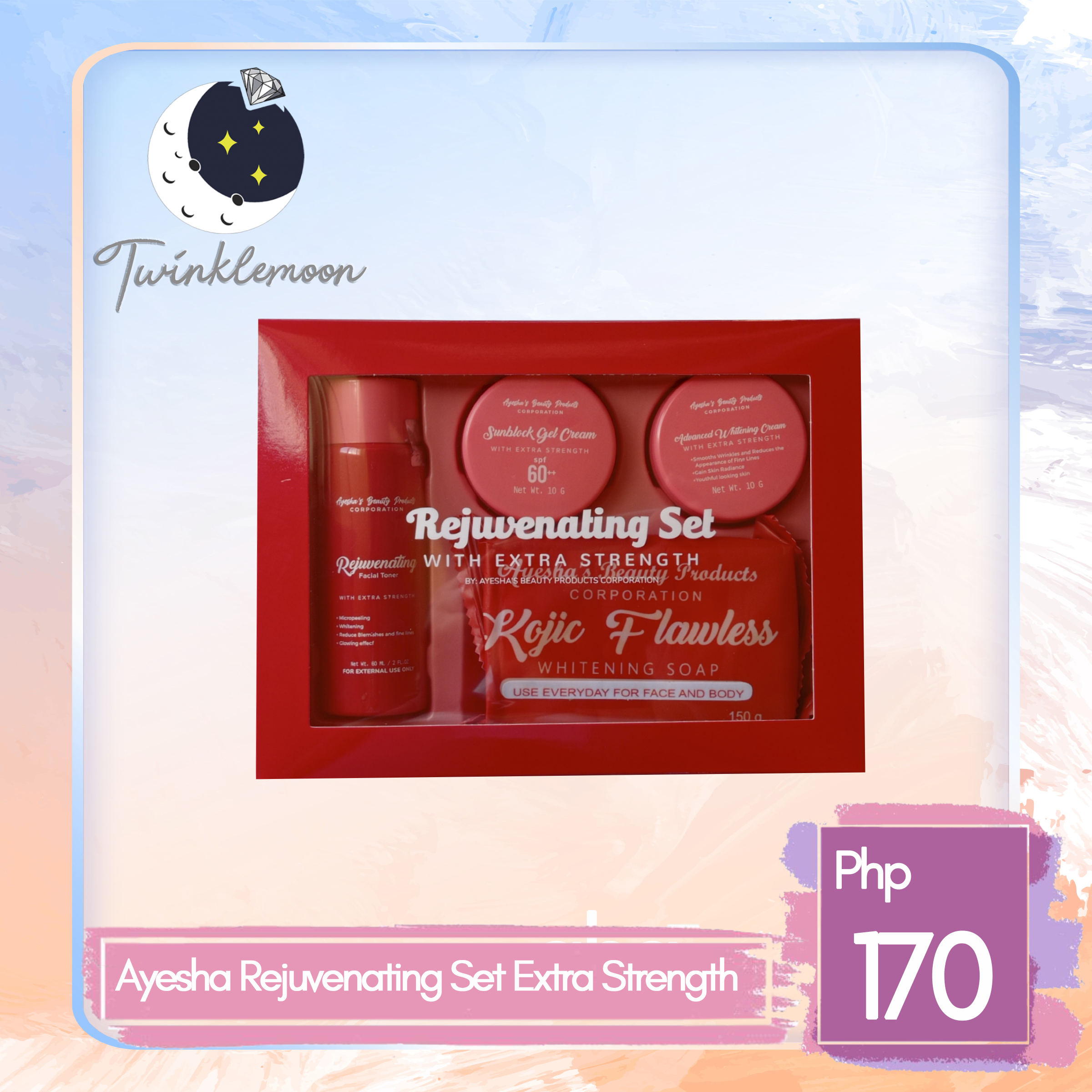 TwinkleMoon Original Ayesha Rejuvenating Set Extra Strength | Lazada PH