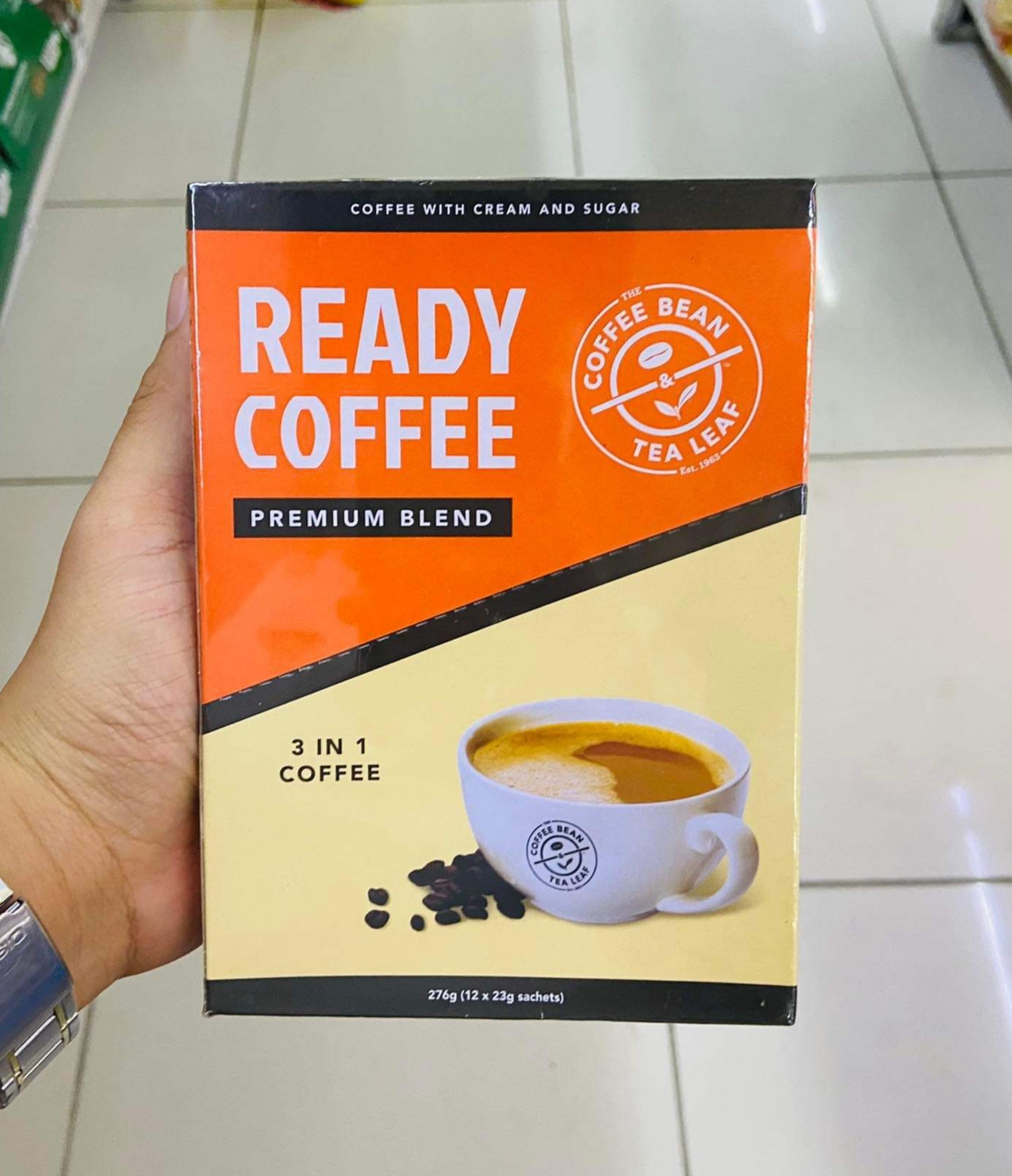 Ready Coffee 3in1 w/ Cream Chocolate & Hazelnut 276g ( 12sachets x 23g ...