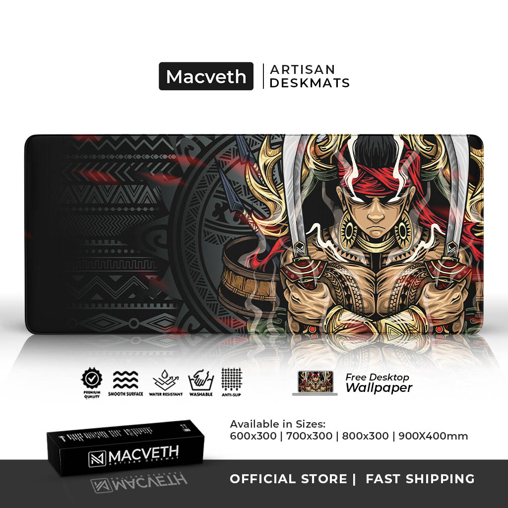 Macveth Artisan Deskmat | V2 DATU | Large Gaming Mousepad | Extended ...