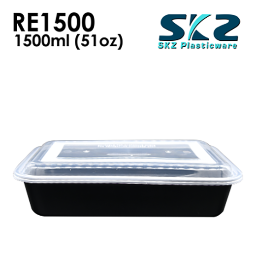 SKZ BLACK CONTAINER RECTANGULAR SERIES RE1500 1500ml ENVIRONMENTAL ...