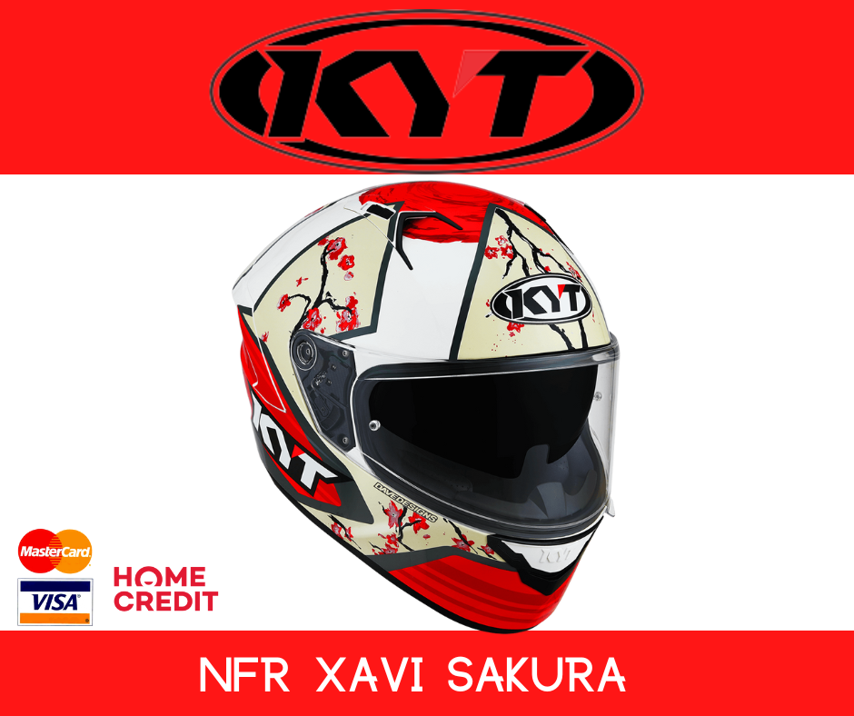 KYT NFR XAVI SAKURA FULFFACE DUAL VISOR HELMET | Lazada PH