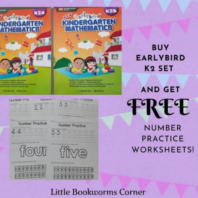 Singapore Earlybird Kindergarten Mathematics K2 Complete Set | Lazada PH