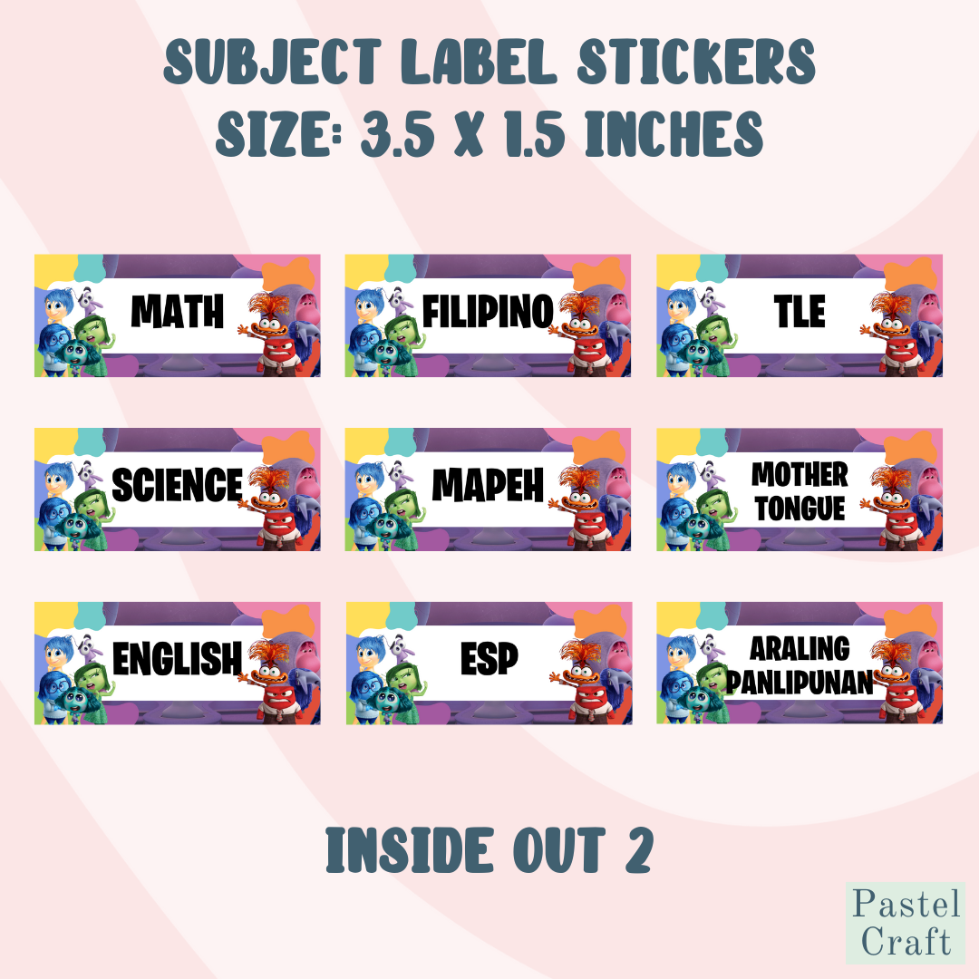 Subject Name Label | Lazada PH