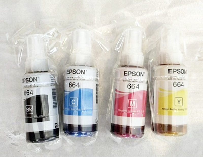 Epson 664 T664 original ink Set of (Black, Cyan, Magenta, Yellow ...