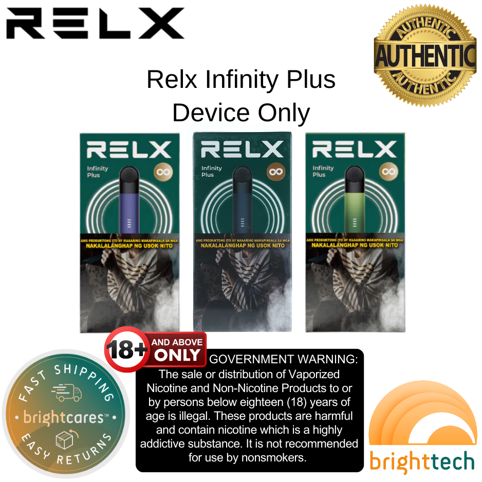RELX Infinity Plus Device Only - Original Vape Pen (Black Phantom ...