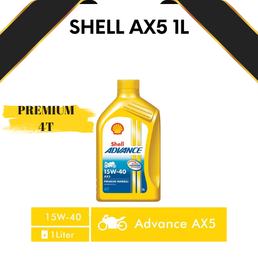 Shell Advance 4T AX5 15W-40 (SL/MA) 1Liter | Lazada PH