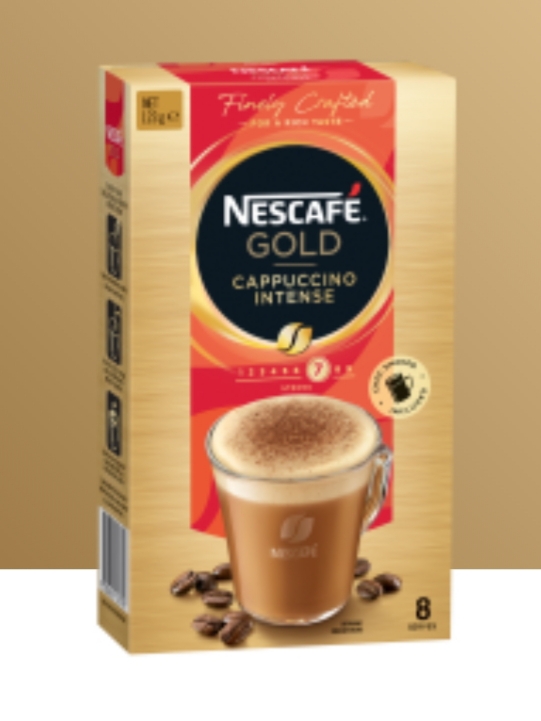 Nescafe Gold Cappuccino Original Instant Coffee Sachet / 8 single serve ...