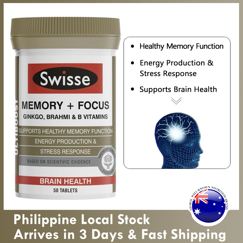 Swisse Ultiboost Memory + Focus 50 Tablets | Lazada PH