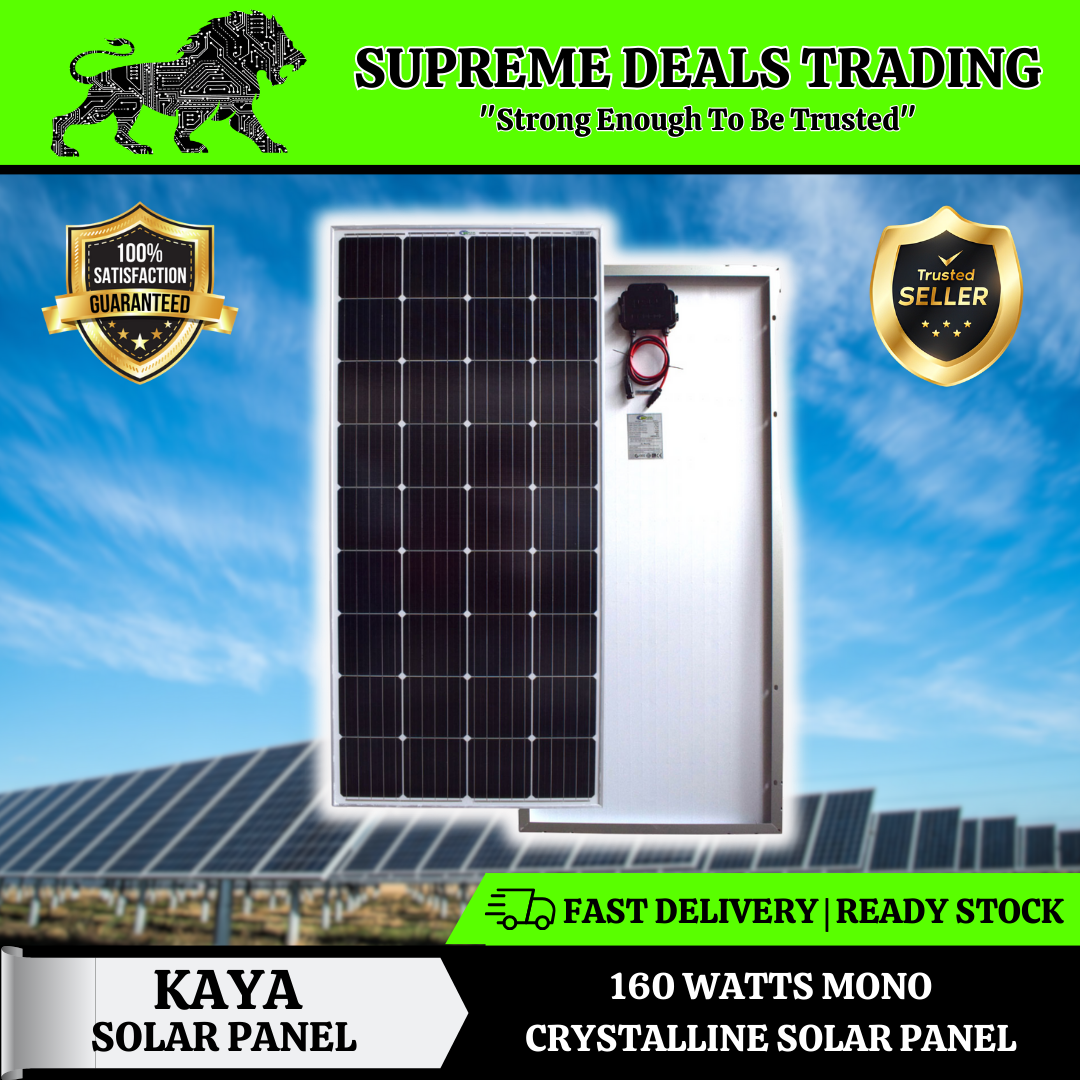HEAVY DUTY SOLAR PANEL MONO CRYSTALLINE KAYA 160 WATTS | Lazada PH