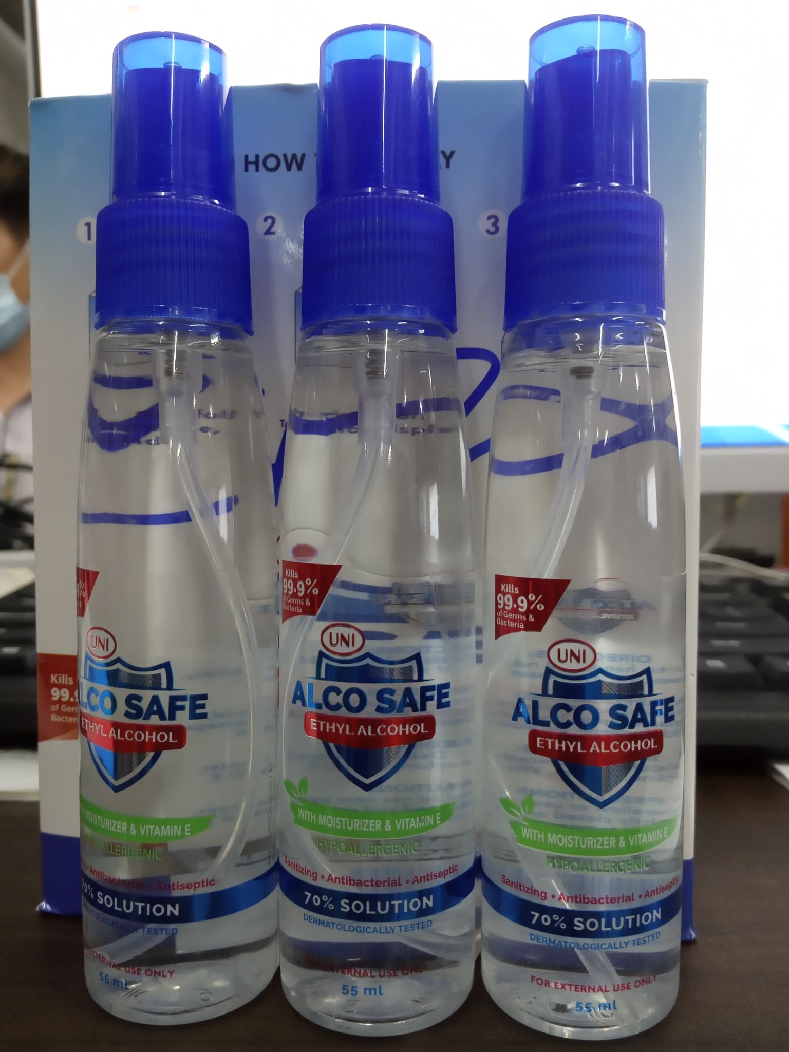 Alco-Safe Spray 55ml 70% solution | Lazada PH