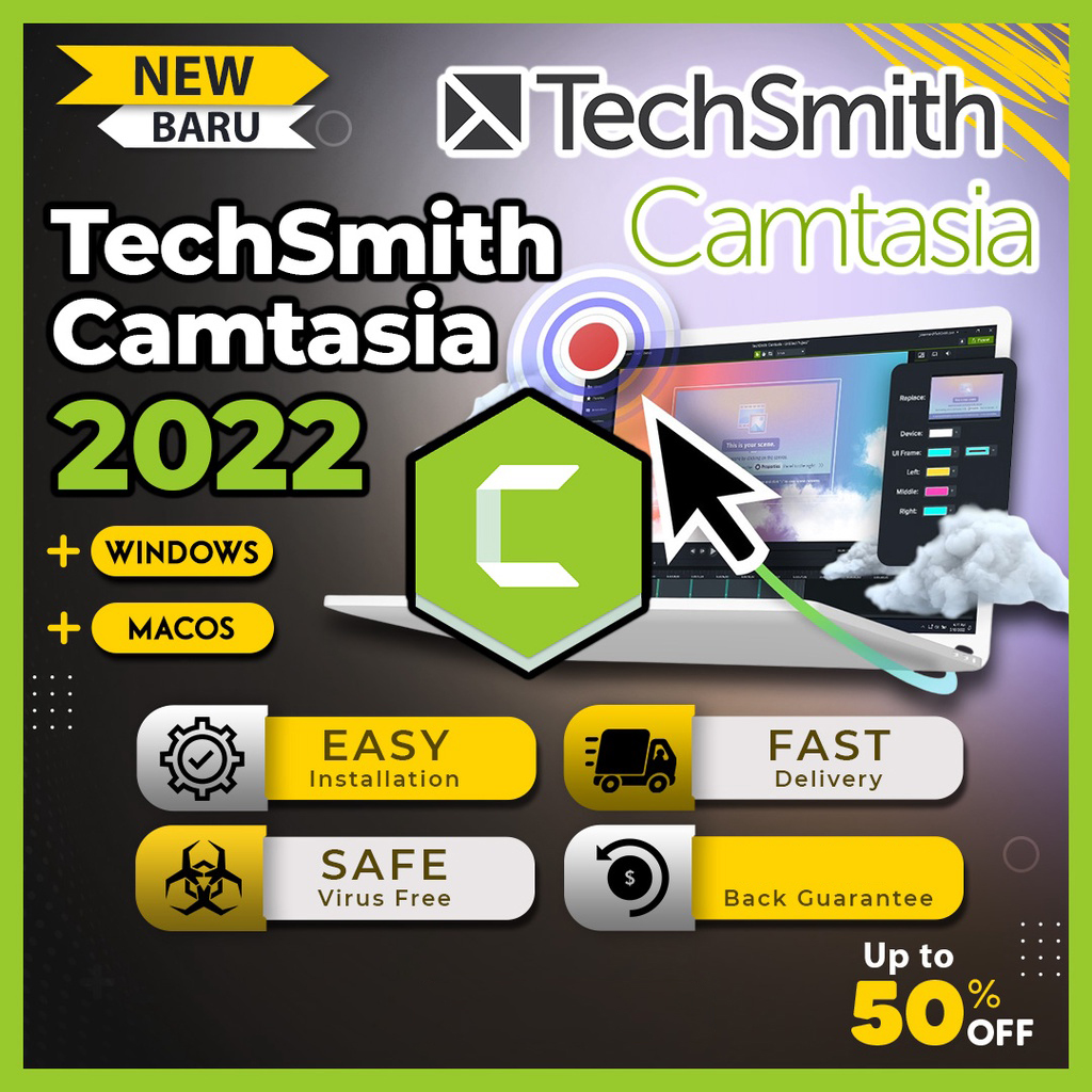 [VIDEO] TechSmith Camtasia 2022 Full Version For Windows & McOS (64-bit) | Lazada PH