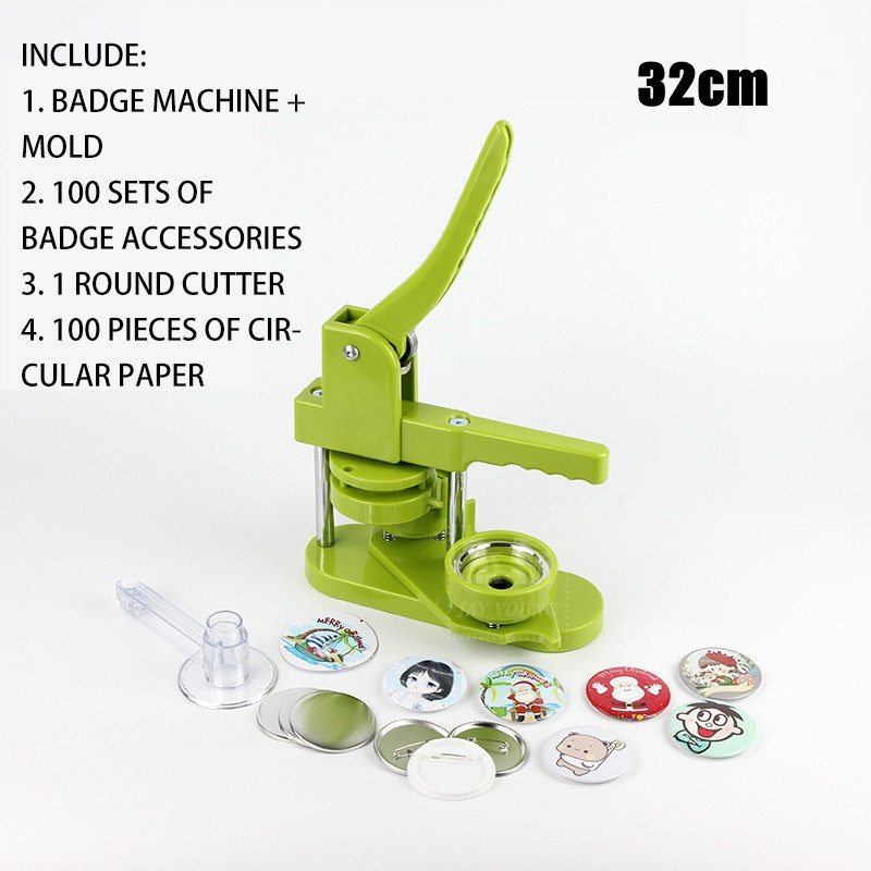 Button Machine DIY Pin Button Handmade Badge Punch Badge Machine ...