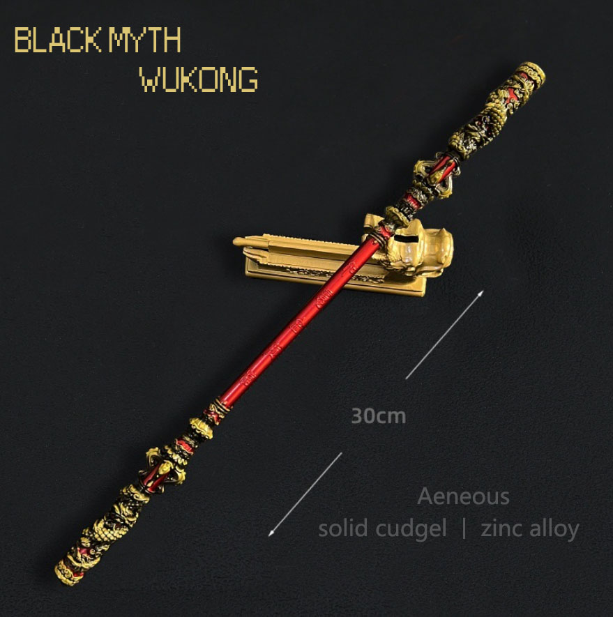 Black myth wukong game peripheral toys hand do direct attack on the Golden Cudgel of Heaven 30CM ...