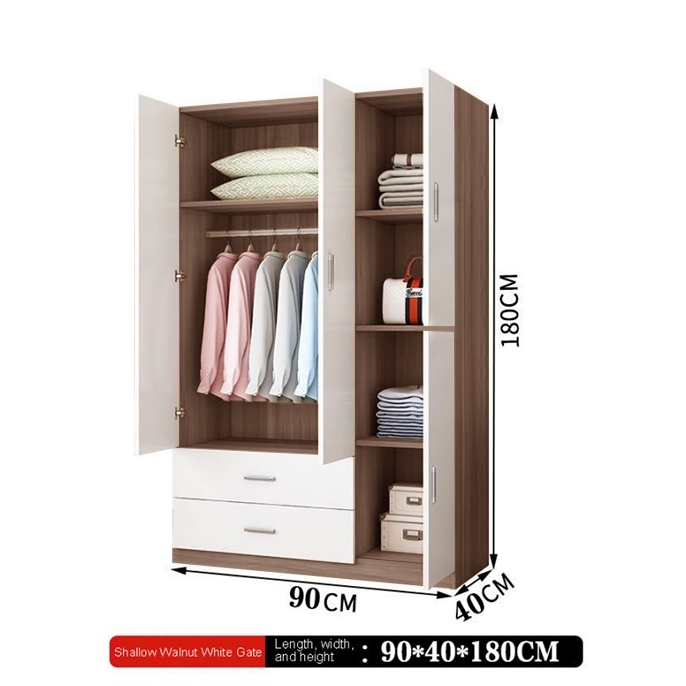 Wooden Wardrobe bedroom simple modern cabinet storage cabinet small ...